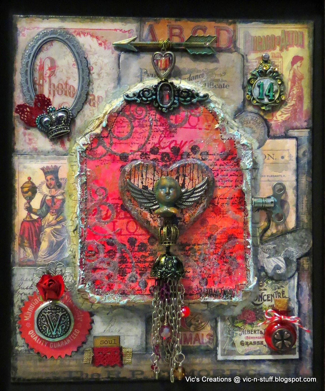 Vic's Creations: Valentines Shrine - #21 Rock Candy Glitter Compendium ...