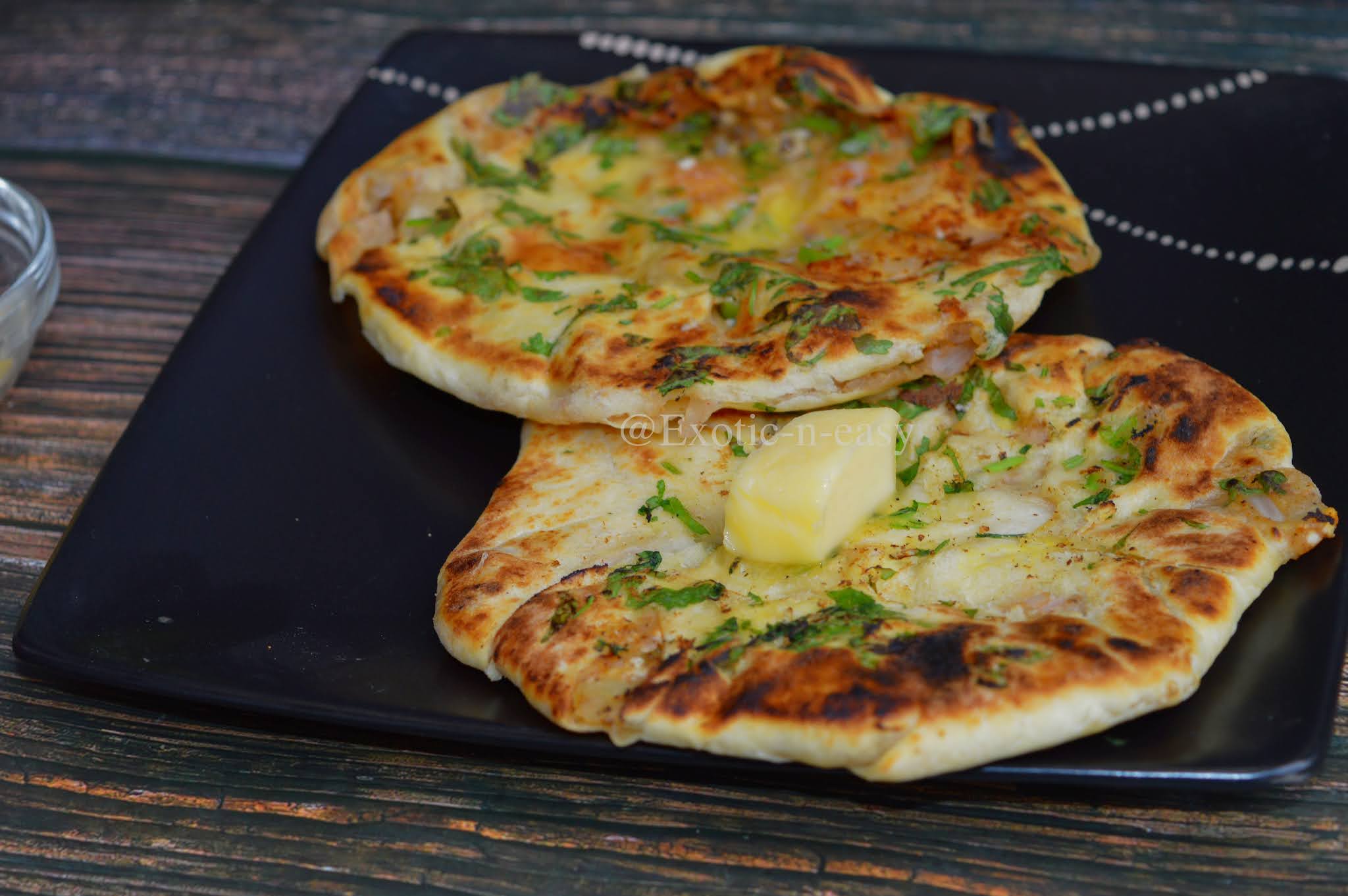 exotic-n-easy cooking: Chur Chur Naan on Tawa