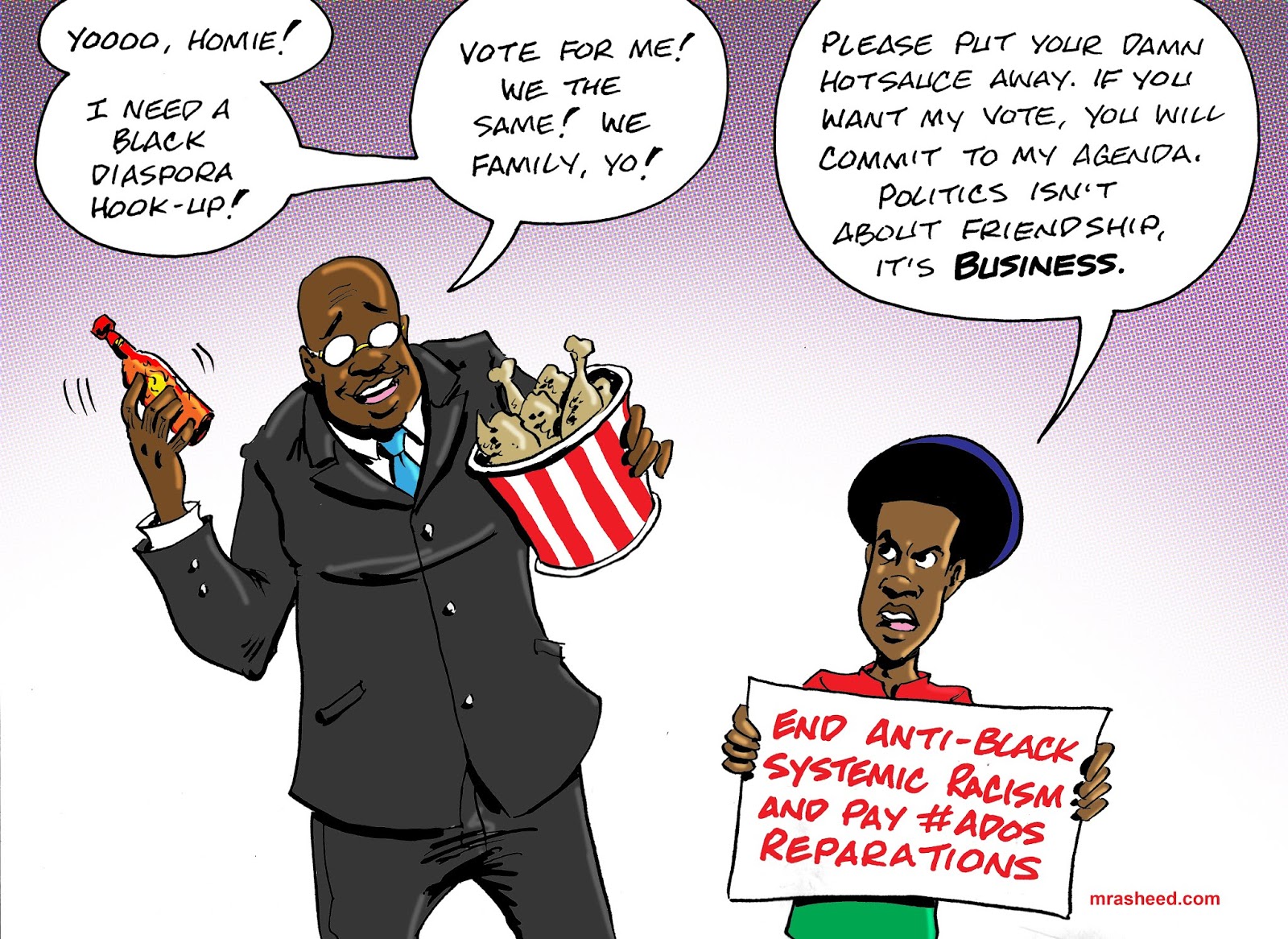 The Official Website of Cartoonist M. Rasheed: Abusing Blackness The Official Website of Cartoonist M. Rasheed: Abusing Blackness