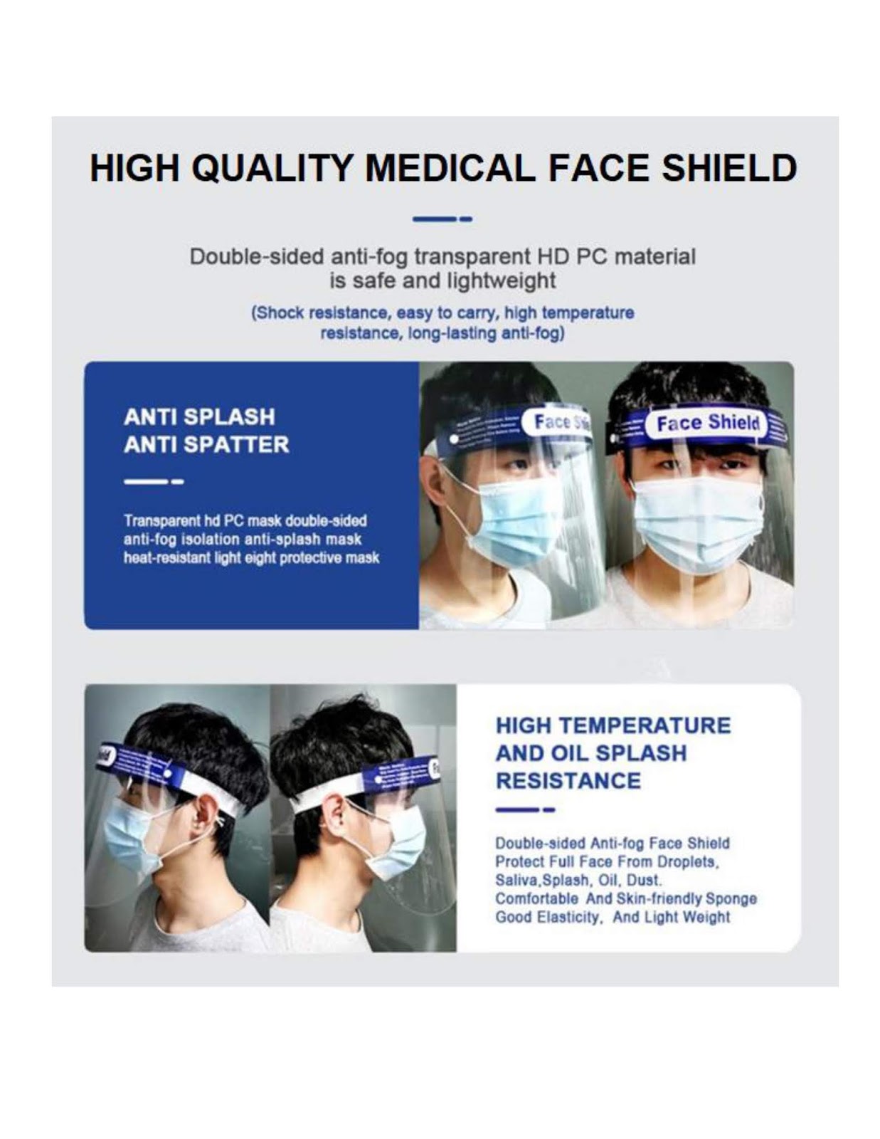 Face Shield anti-virus - PPE Malaysia