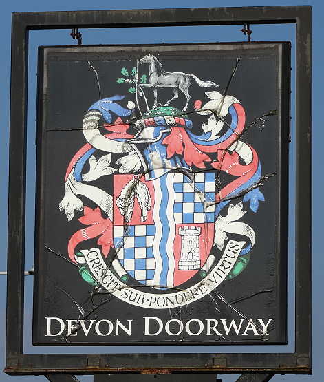 RAMBLES FROM MY CHAIR: Inn Signs - The Devon Doorway