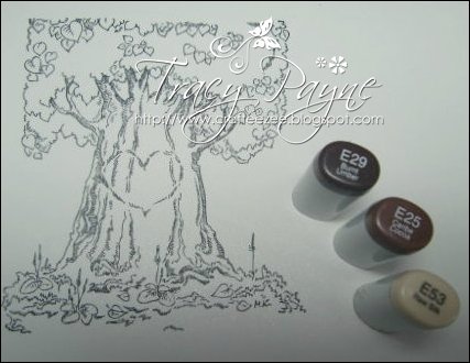 Copic Marker Europe: Colouring Wood of a Tree