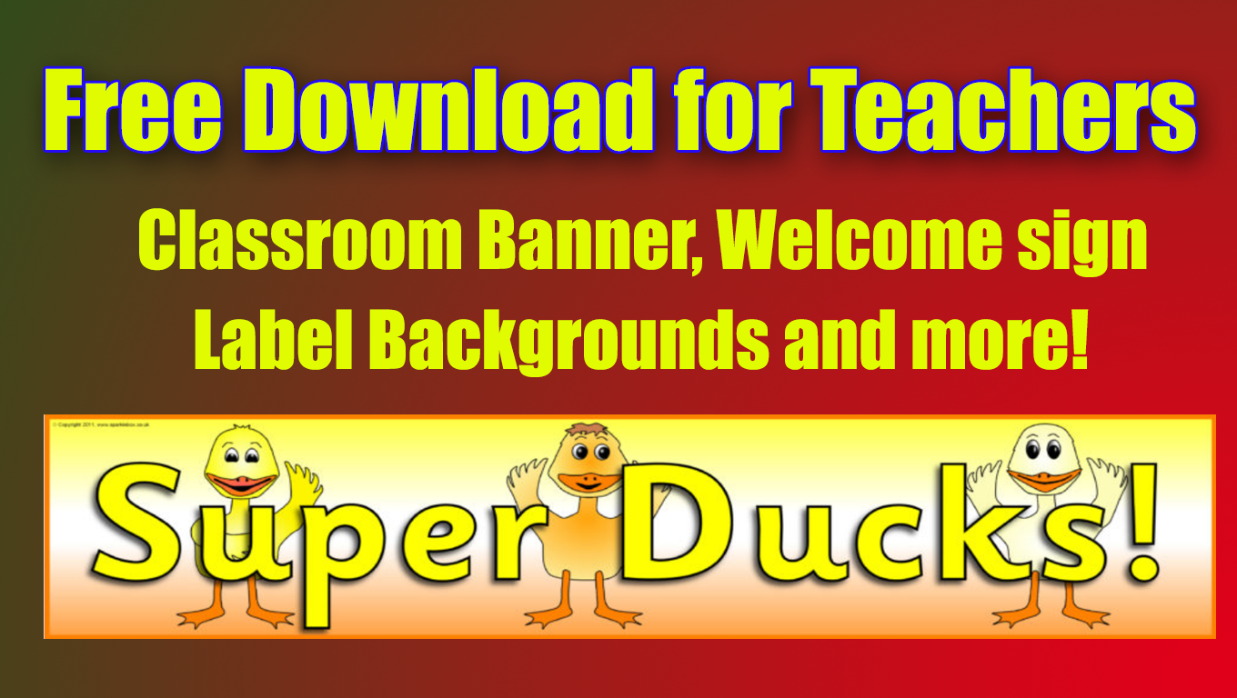 Download Free ClassRoom Editable & Printable Banners, Welcome Sign ...