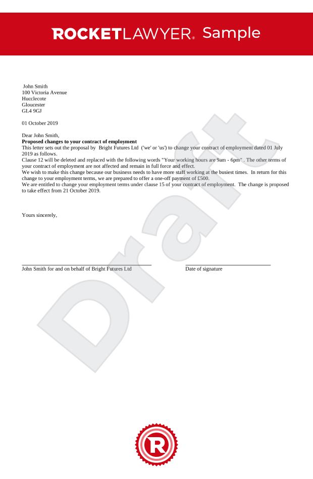 Contract Amendment Letter Template Resume Letter contract-amendment-letter-template-resume-letter