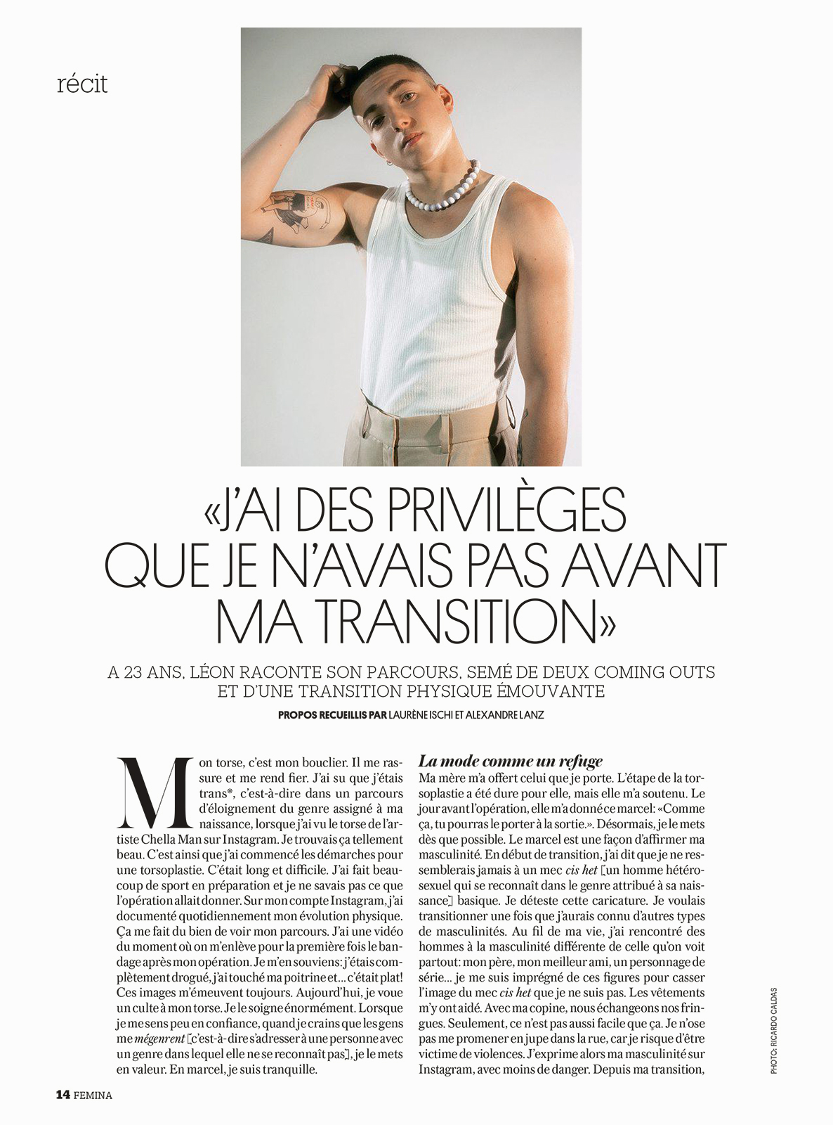 INYIM Media Fashion Starboy: Model Léon Salin Chappuis In "Mélange des ...