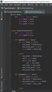 Young Yudistira: Program Insert Menggunakan Metode Double Linked List