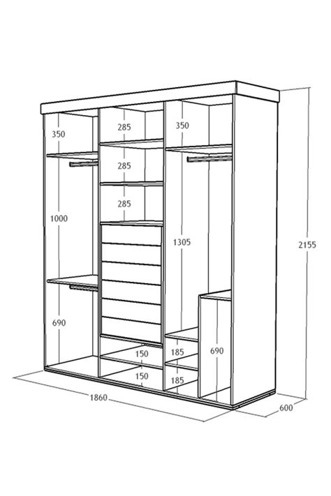 Dimensions standard des placards et dispositions - Un site dédié à la ...