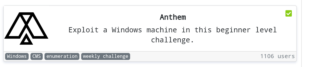 Anthem walkthrough - Tryhackme