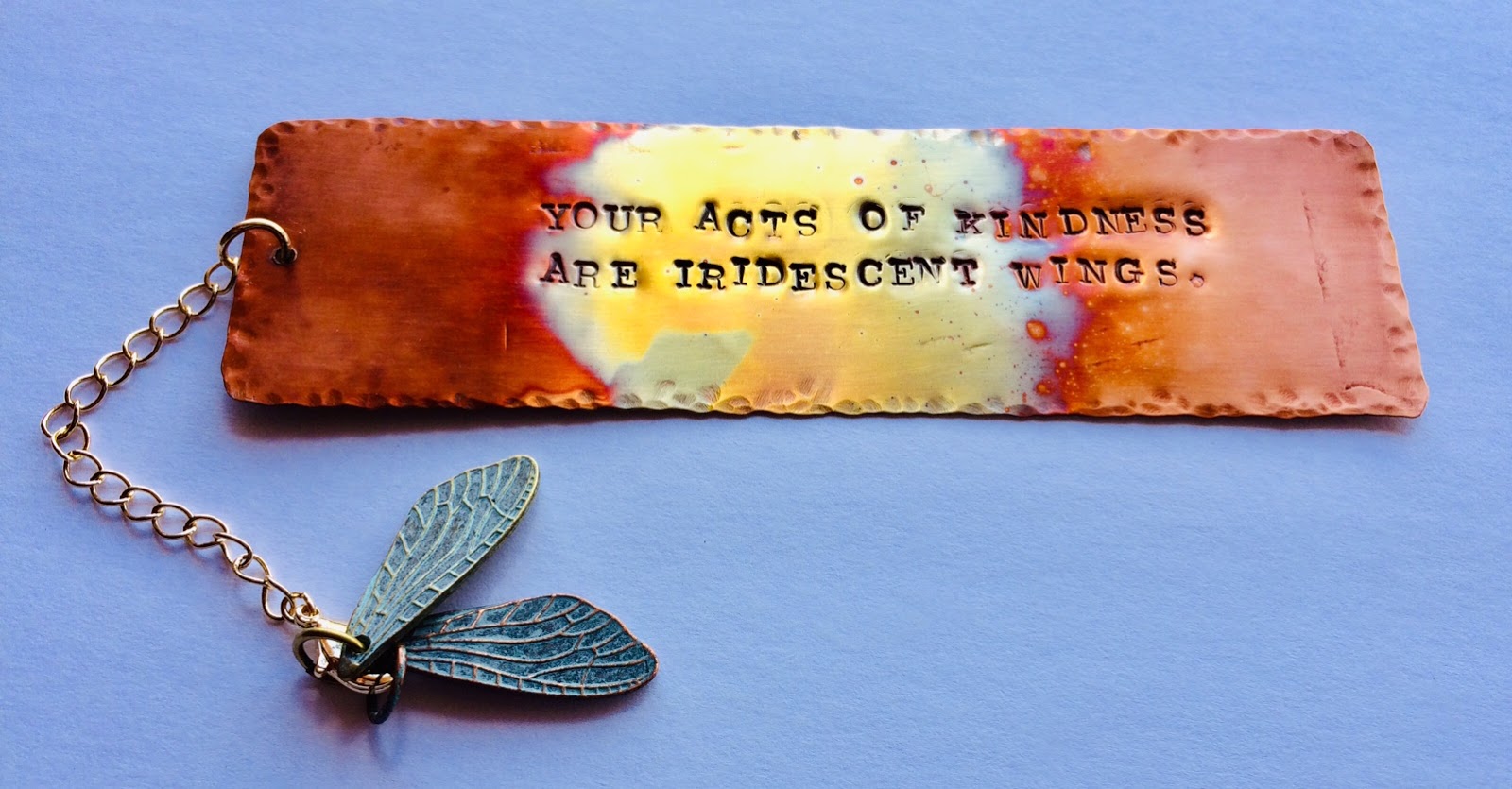 DIY Copper Bookmark - Painting With Fire