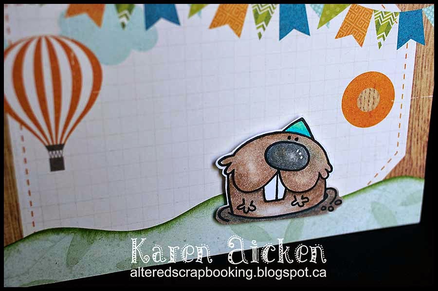 Altered Scrapbooking: Gopher Masculine Birthday Card