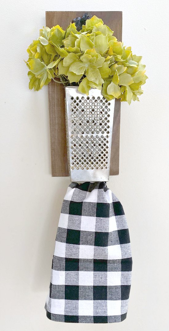 Repurposed Vintage Cheese Grater Organizer