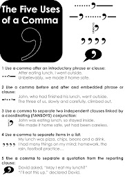 Primary Ideas: The Five Uses of a Comma & Dual Coding