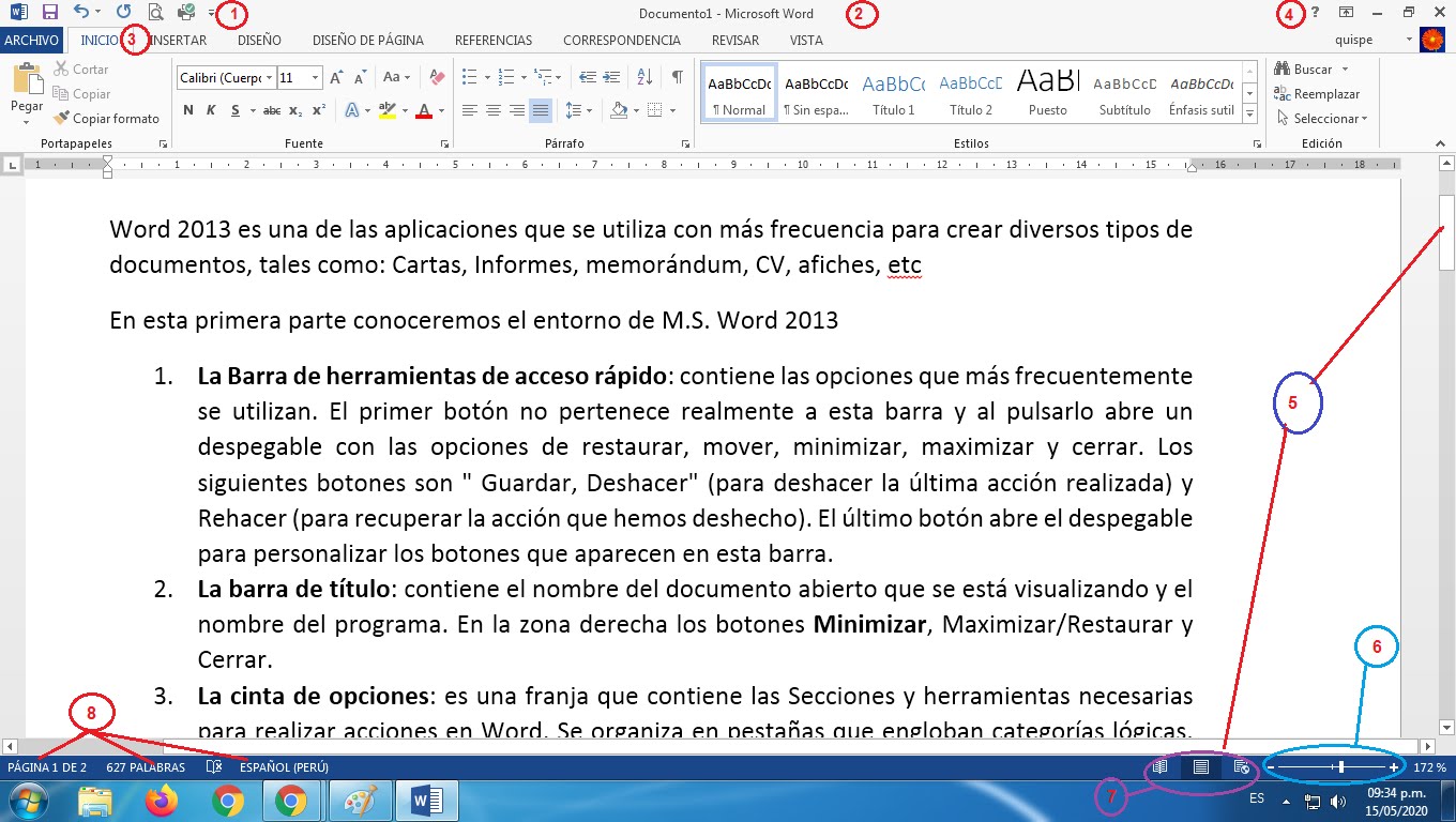 EXPERIENCIAS EDUCATIVAS EN EL CETPRO: RECONOCIENDO EL ENTORNO DE MS ...