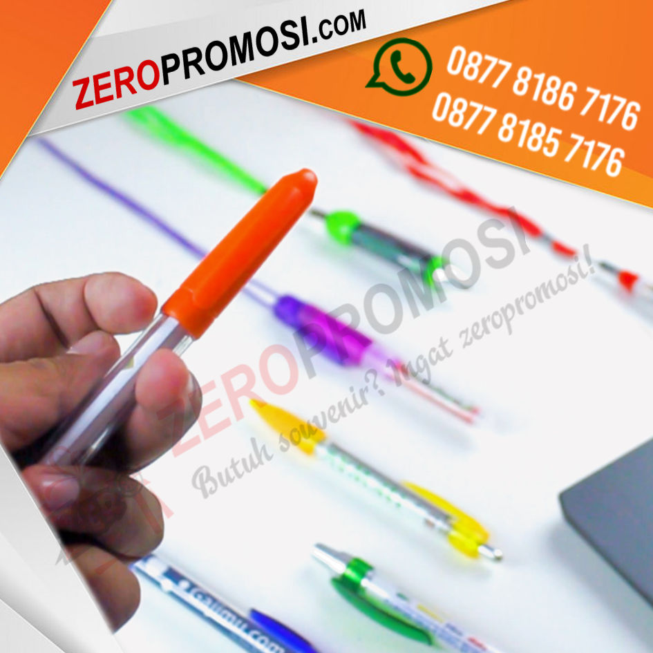Pulpen promosi dengan insert sticker logo di dalam | zeropromosi ...