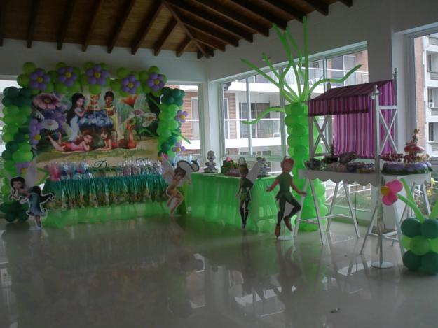 Como hago para decorar un salon para fiesta de Tinkerbell - Imagui