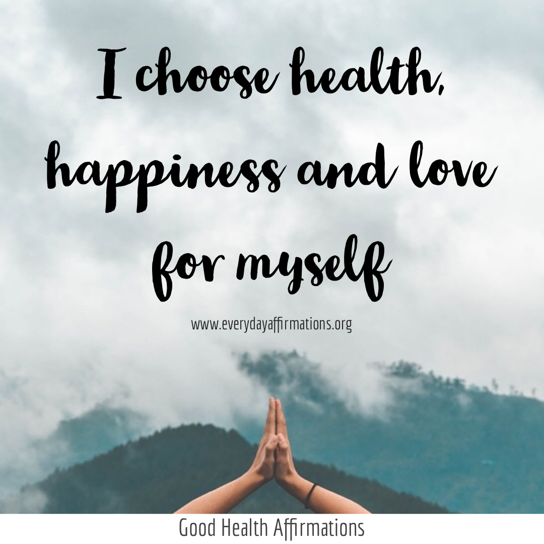 20 Affirmations for Overall Good Health