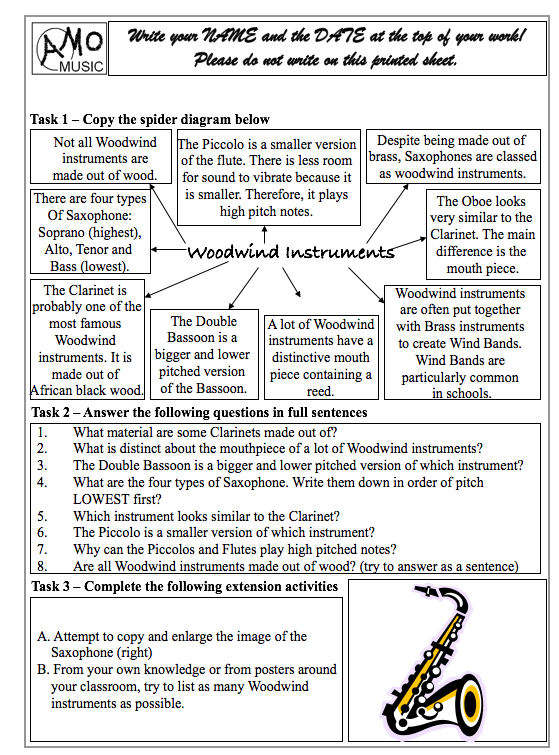 Mrs G's Music Blog: Cover work for year 7 and 8 music until 18 December ...