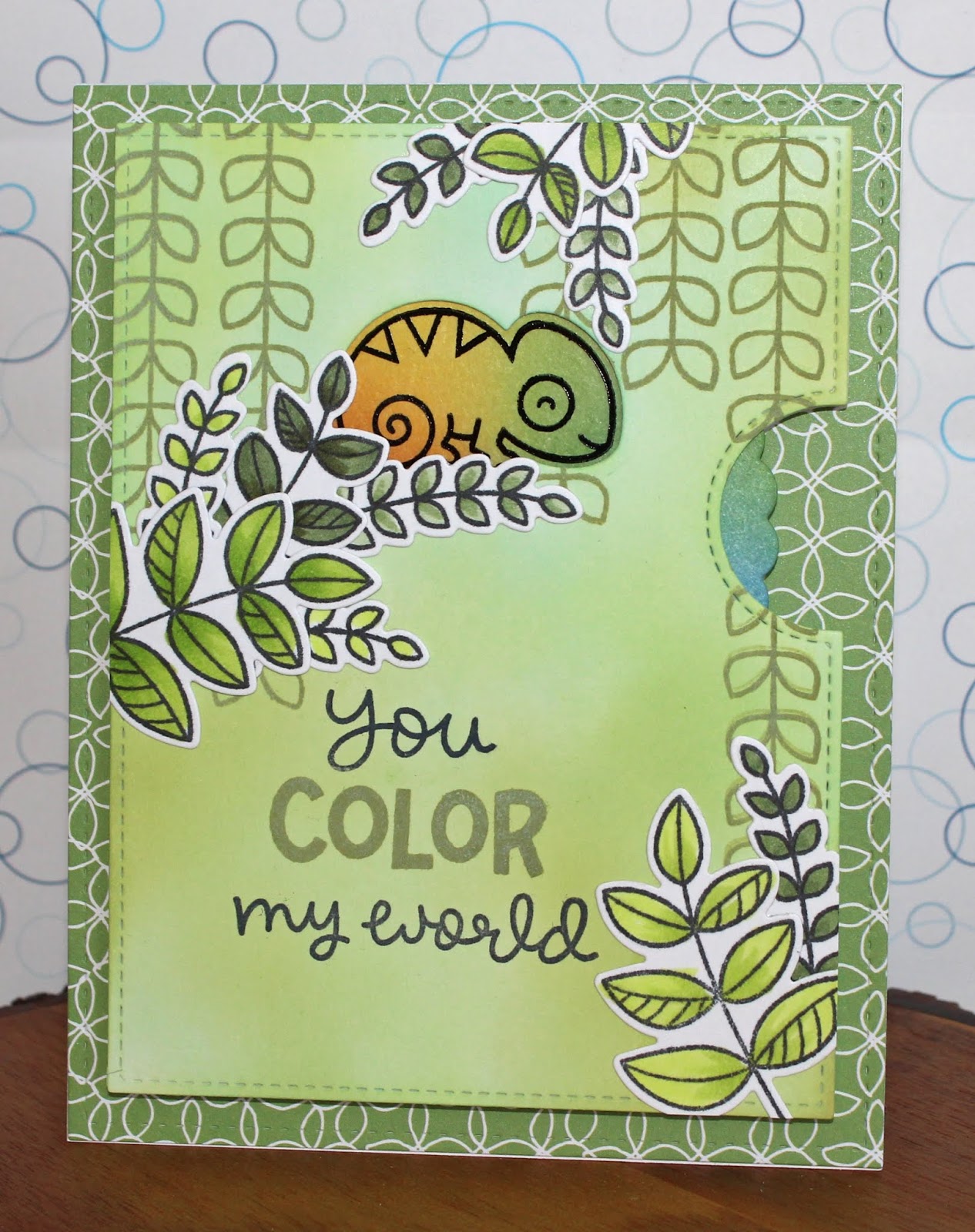 There's a Card for That: Lawn Fawn "You Color My World" Reveal Wheel