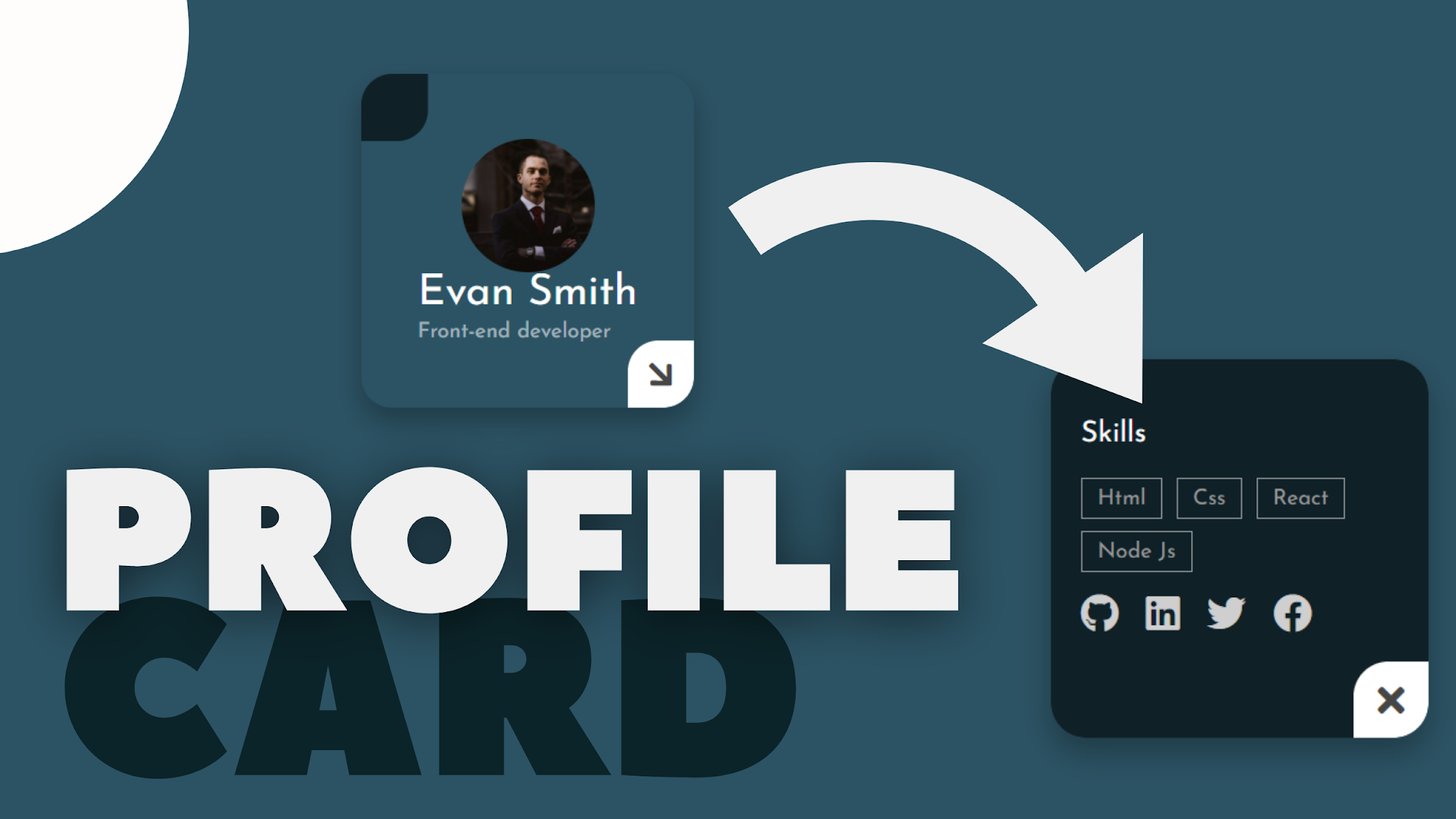 Amazing Profile Card Using Html Css And Js Html Css Js 8933