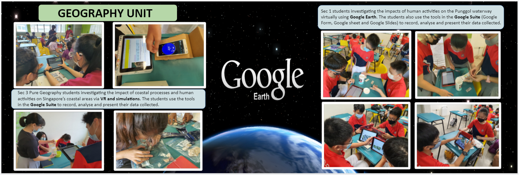 Geography teacher sharing: Google Earth and Google Suite