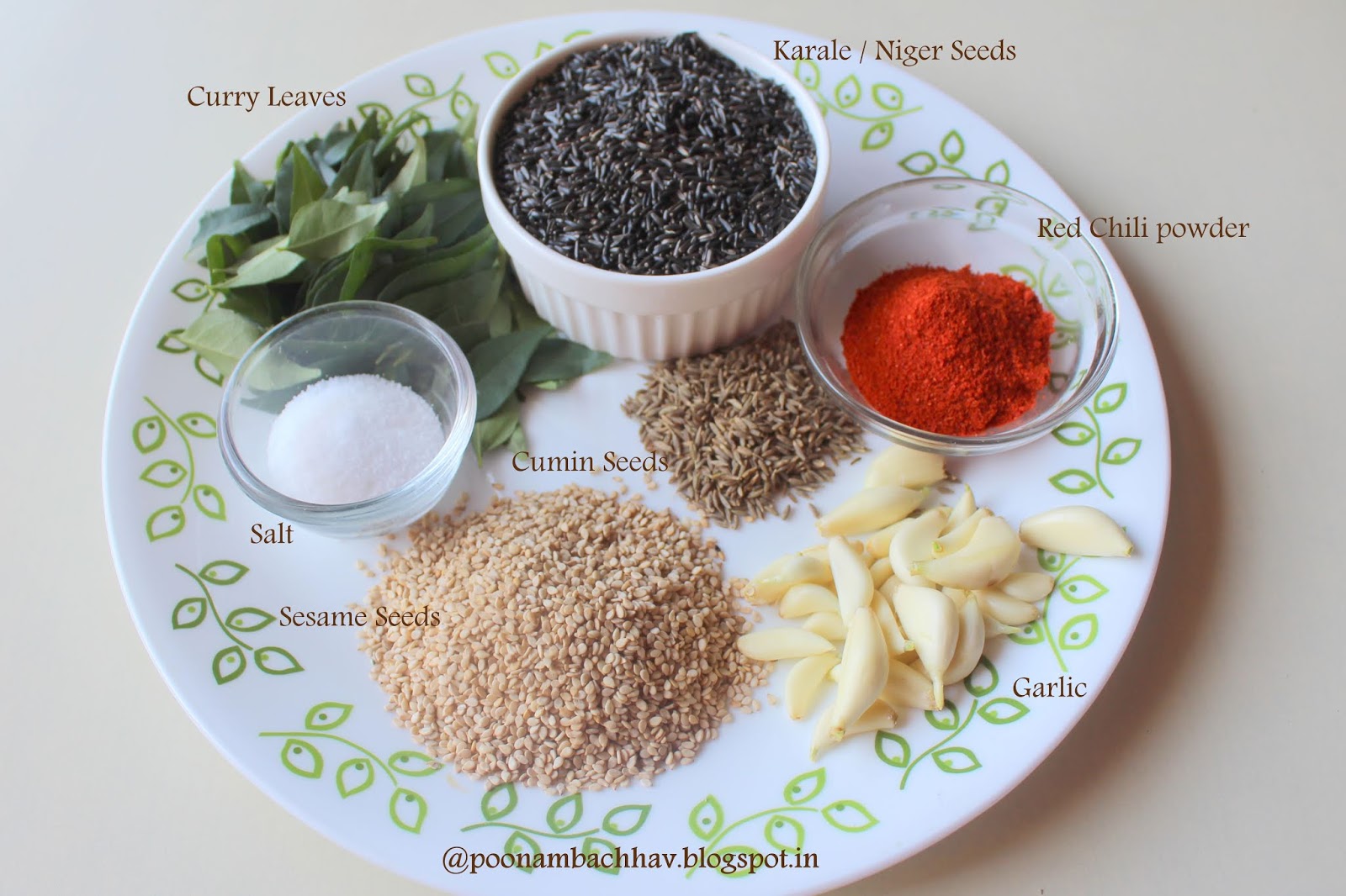 Annapurna: Karale (Gurellu) Chutney / Spiced Niger Seeds powder
