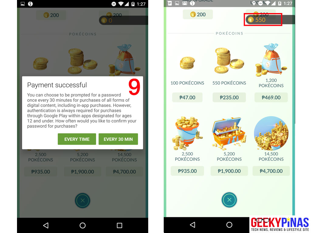 Tutorial: Buy Pokemon GO PokeCoins using Globe Prepaid Load on Google ...