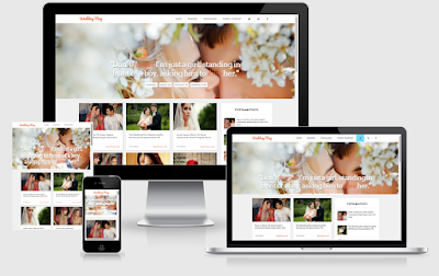 Wedding Mag Responsive Blogger Template - Template Blog
