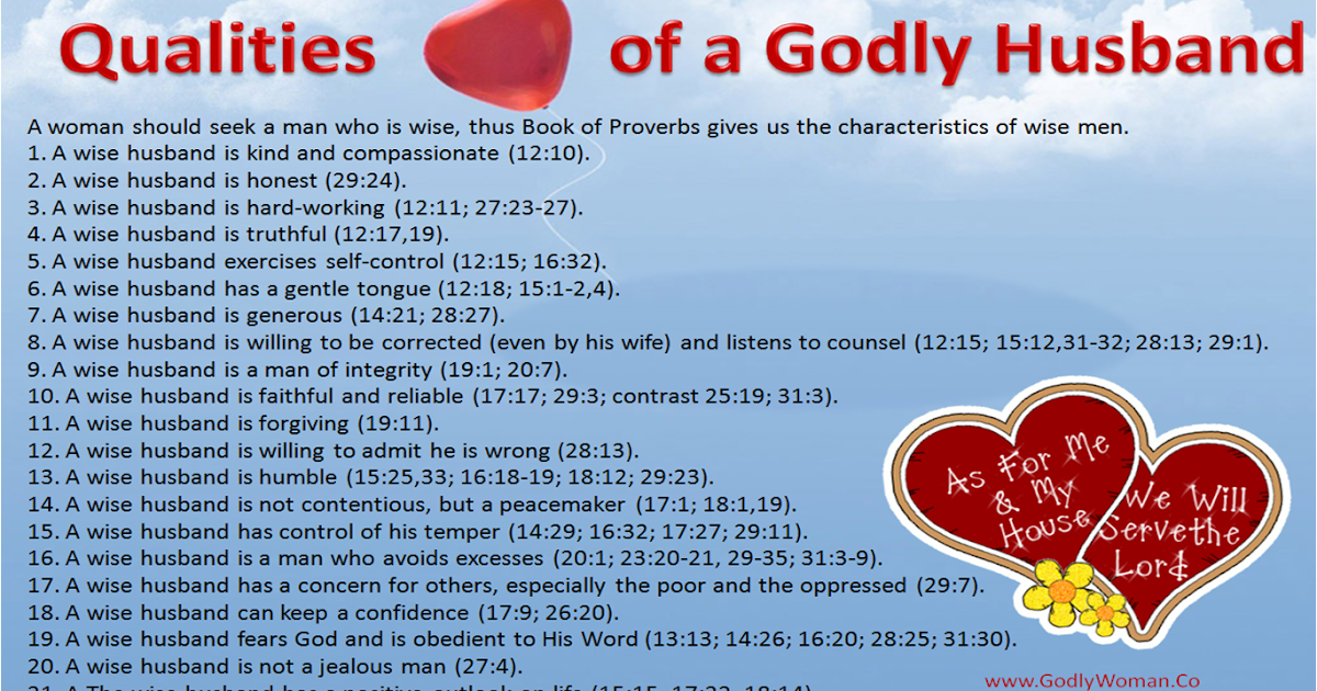 21 Qualities of a Godly Husband