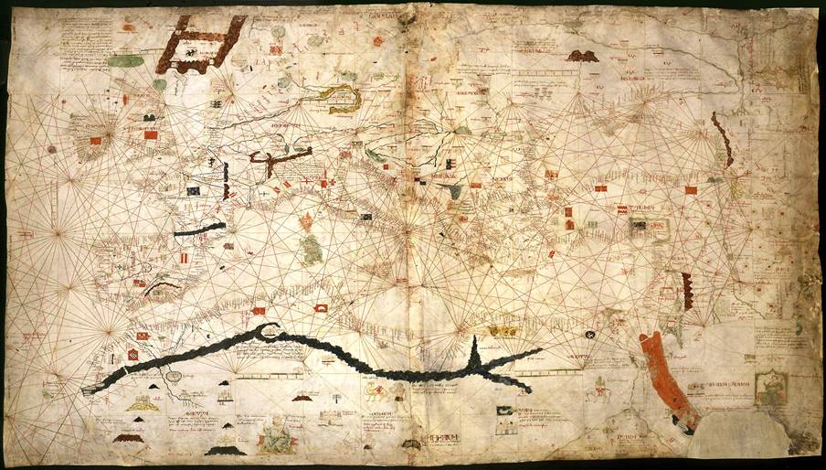 Mapamundi dels Cresques o "Atlas Català". 1375