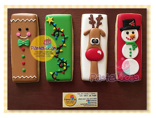 PasteLucas: Galletas Navidad rectangulares