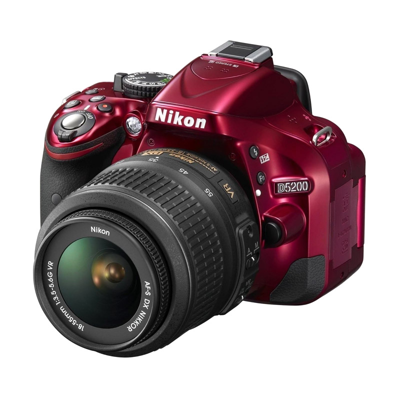 Spesifikasi Harga Nikon D 5200 Kit 18-55mm VR Red Kamera DSLR ...