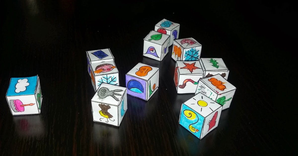 Peque-pasatiempos: Elaboración de los dados cuenta cuentos