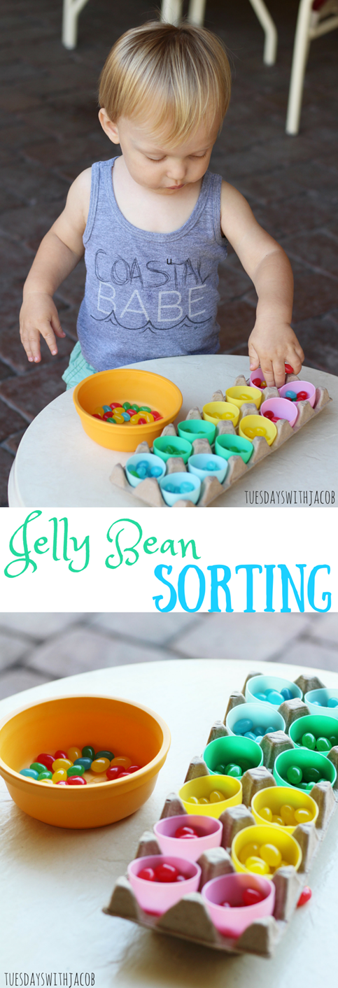 Sorting & Snacking {jelly beans} | Tuesdays with Jacob