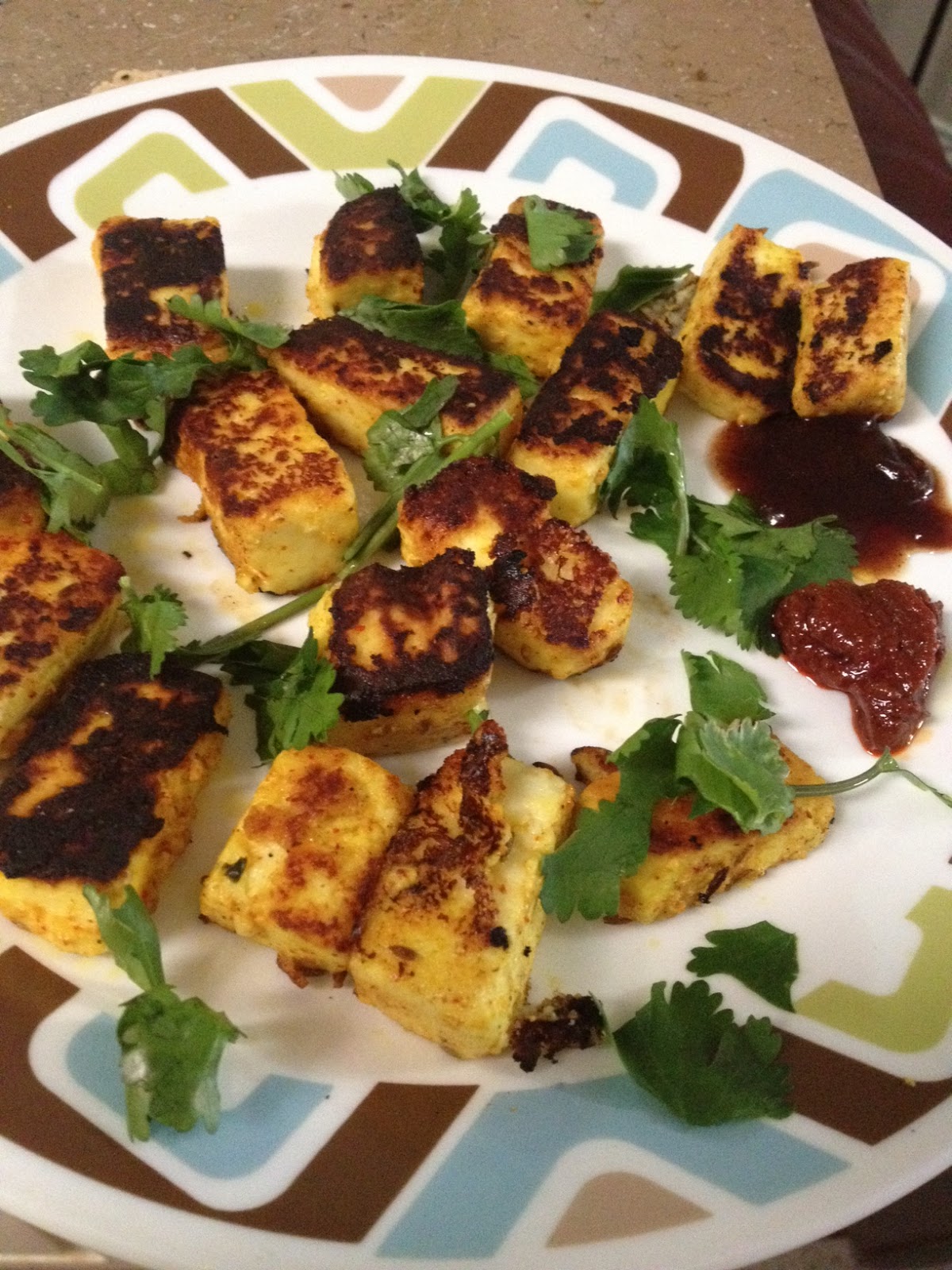 Live II eat Dress II kill: What's Cooking?: Pan fried Paneer