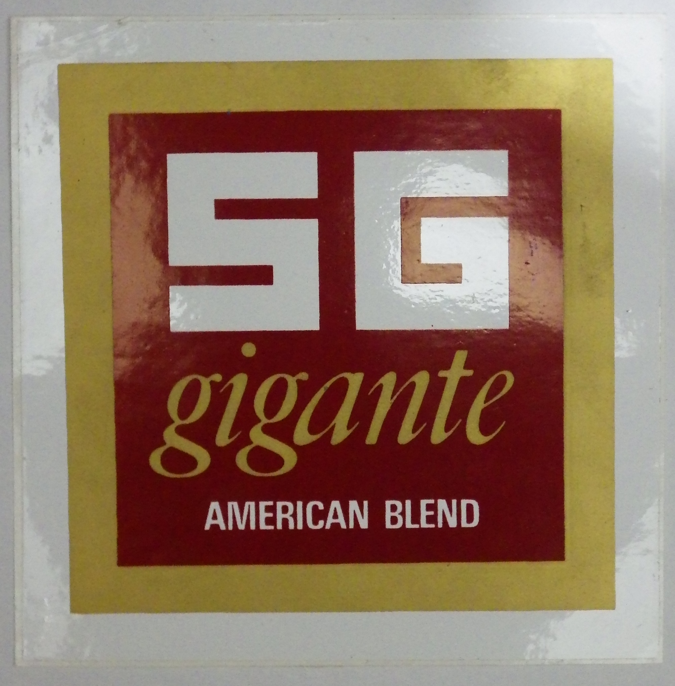 Marcas de Tabaco - Colecionismo: Autocolante: SG Gigante