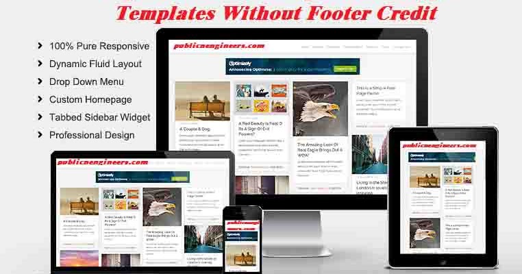 Top 100 Adsense Responsive Blogger Templates Without Footer Credit ...