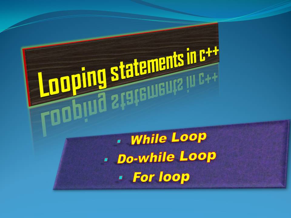 Looping statements - RSM learning to learn
