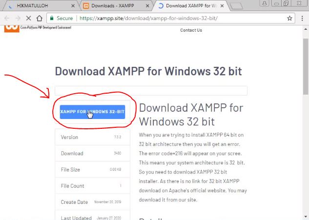 Cara Instal Xampp Database MySQL pada Windows