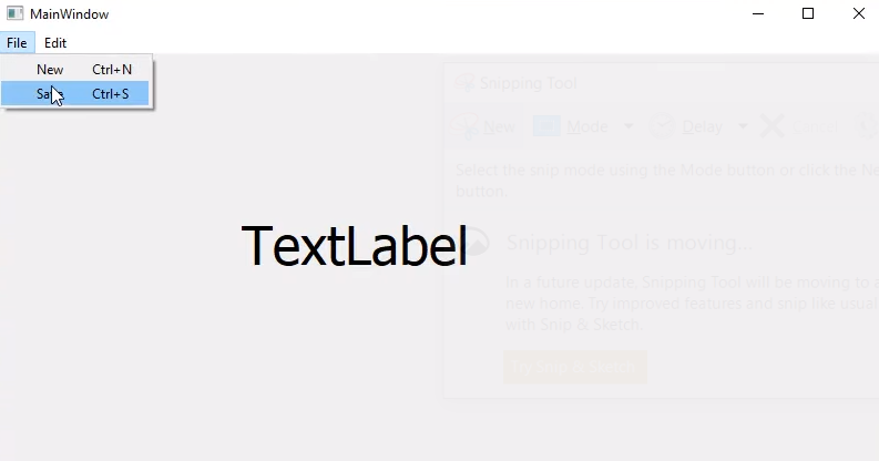 [Tech With Tim] PyQt5 Tutorial - MenuBar (Shortcuts, Status Bar and ...