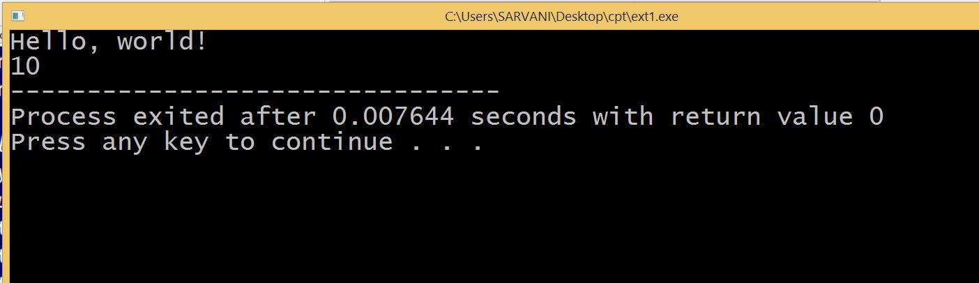 Technology Blog : Extern variables and Functions example in C