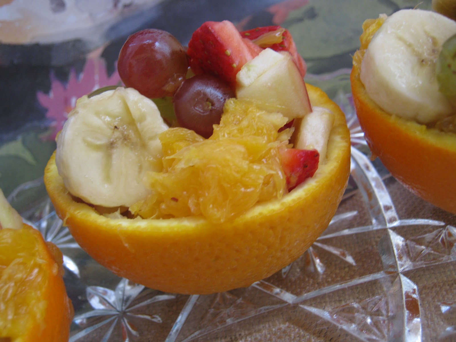 Around Grandma's Kitchen: Stuffed Orange Fruit Cups