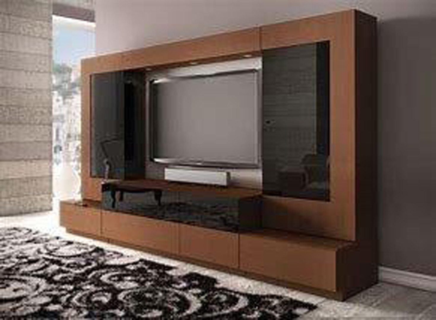 HALL AND TV SHOWCASE INTERIOR FOR YOUR DREAM HOME - SURYA CONSTRUCTION ...