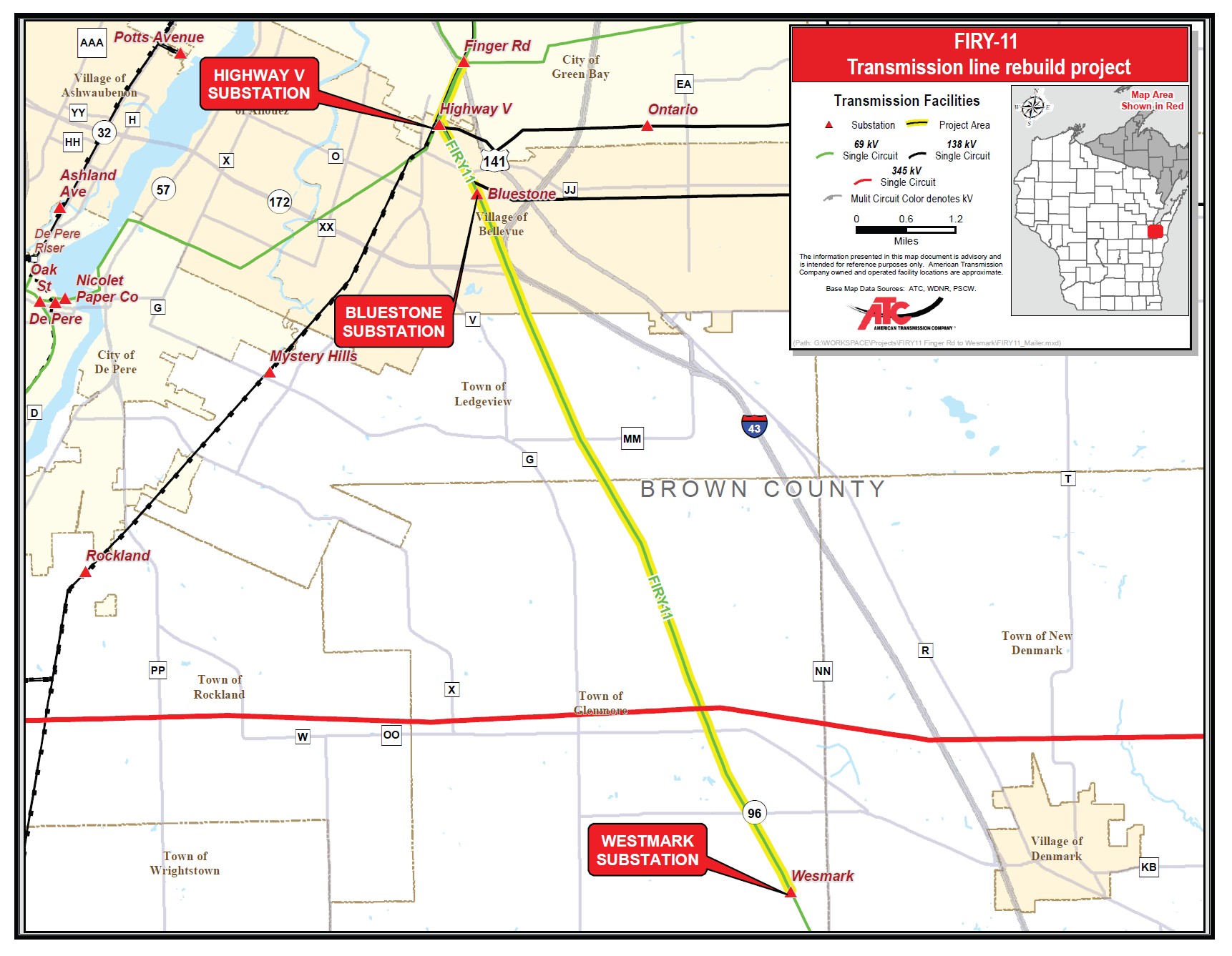 Village of Bellevue: ATC Line Work