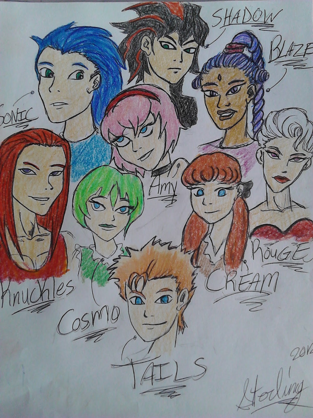 Who's In Your Head?: SONIC THE HEDGEHOG CHARACTERS - AS HUMANS