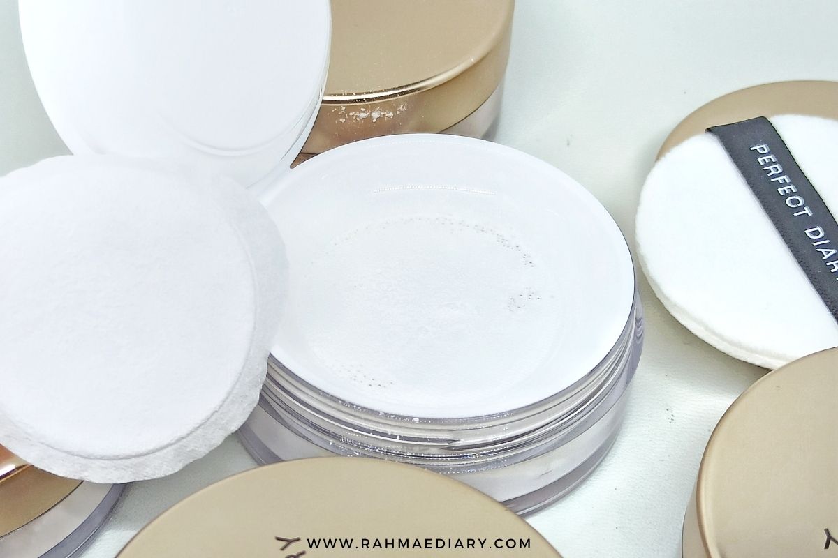 Review Perfect Diary Loose Powder All Shade | Rahma Diary