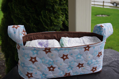 Kids Crocheting and Cupcakes: Thrifty Thursday~ DIY Diaper Caddy Tutorial