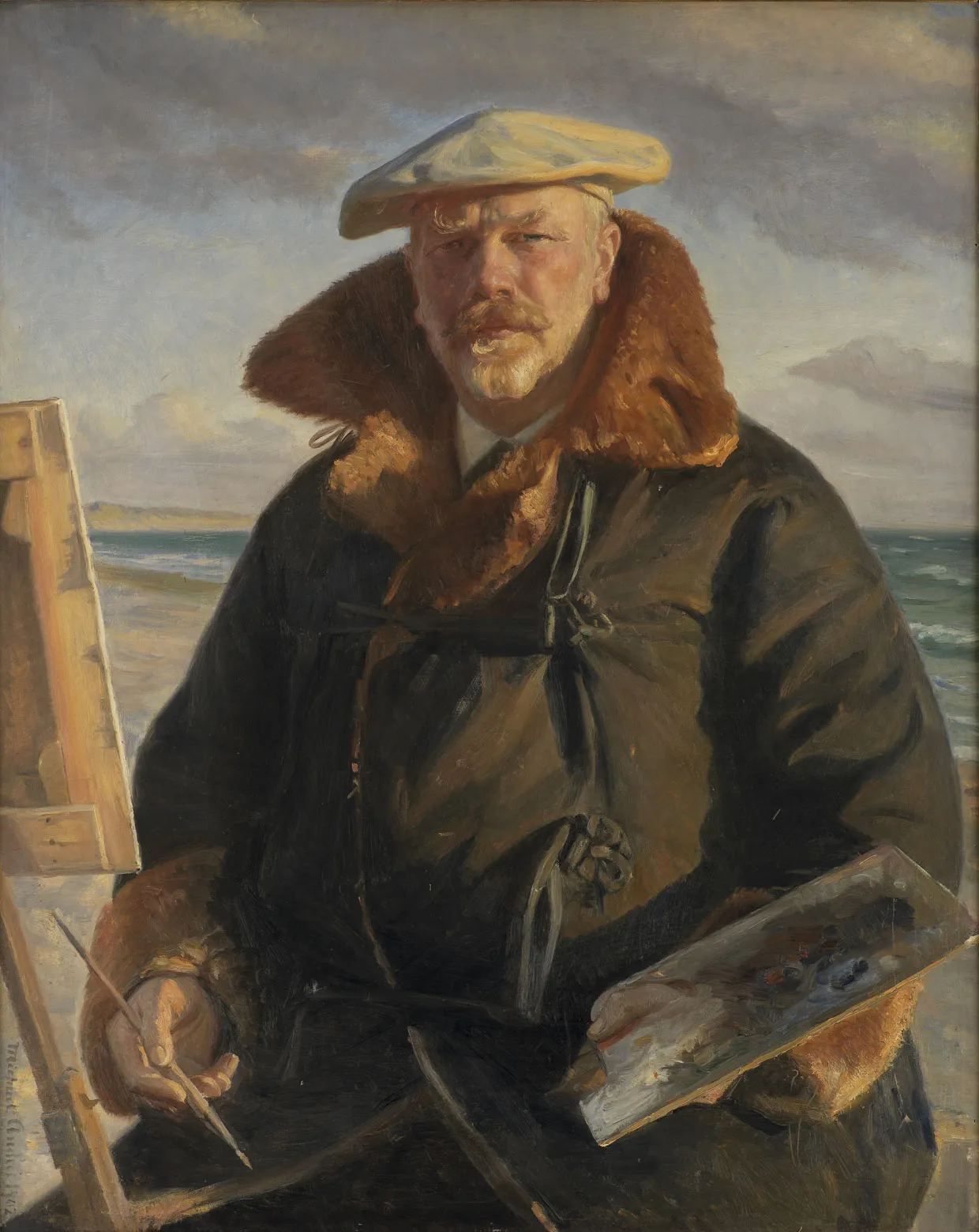 Michael Ancher | Skagen girl in a red shawl, 1881 | Tutt'Art ...