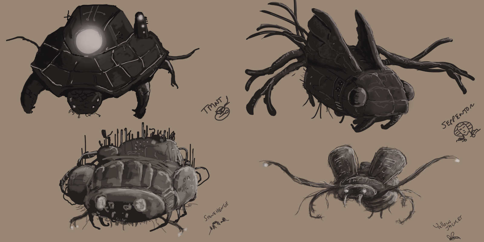 The Art of Mark Orr Jr.: Fun with Bioships!