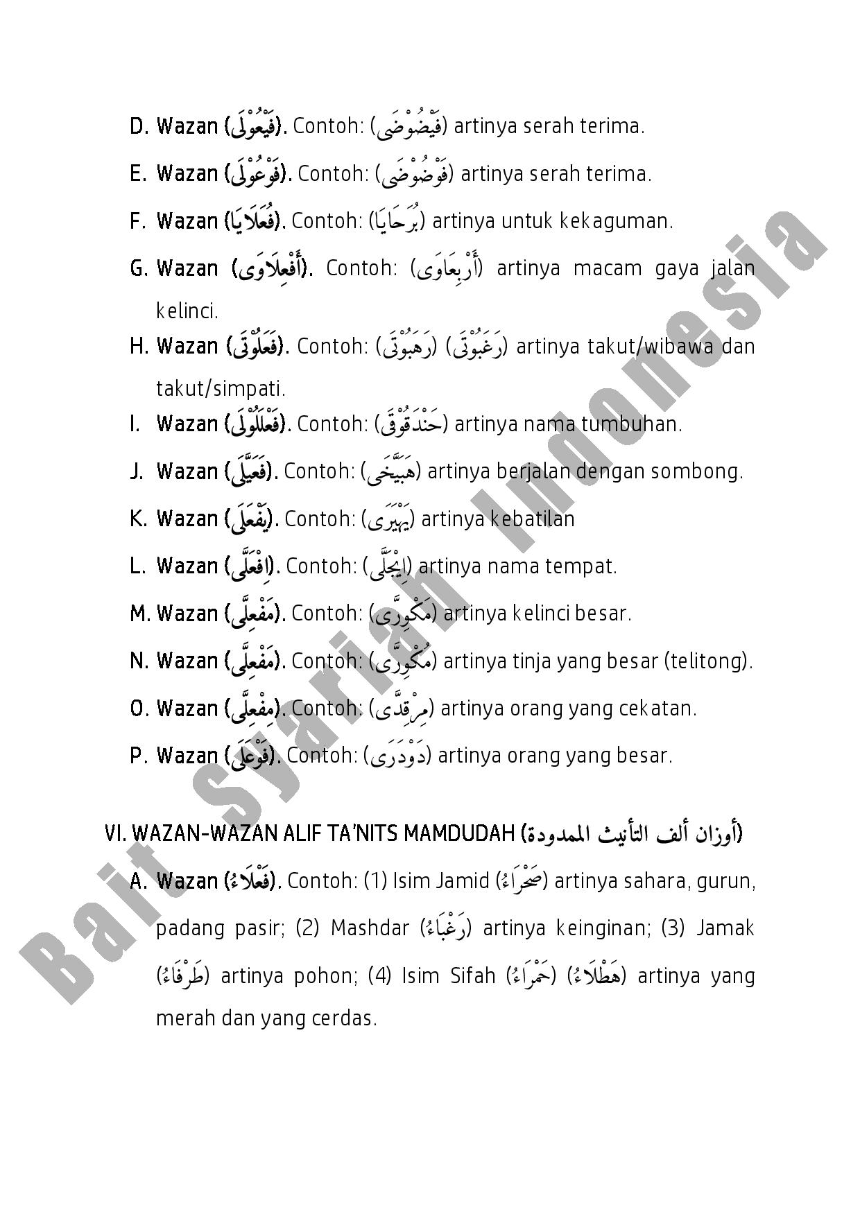 Ilmu Nahwu Bab 57 : Ta'nits