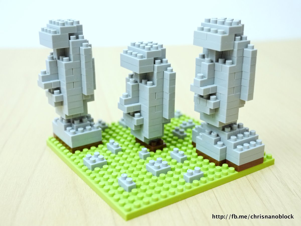 Christopher Tan: Maoi Statues on Easter Island nanoblock Set Review